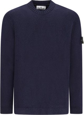 Stone Island Homme, Pulls, Bleu, Taille: M Girocollo Crew Neck Sweater