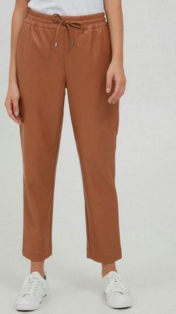 Oxmo Jogginghose OXPaulia Damen Kunstleder Hose /Joggpants