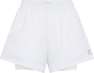 Plein Sport Femme, Shorts, Blanc, Taille: 42 FR Short Double Lycra