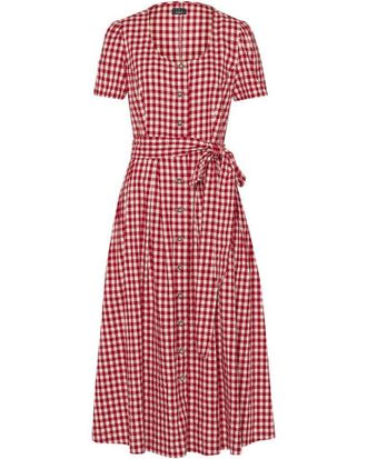 Luis Steindl Trachtenkleid Vichykaro-Leinenkleid