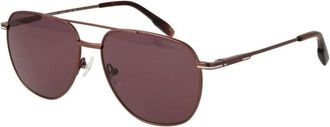 Hackett Homme, Accessoires, Brun, Taille: ONE Size Lunettes de soleil &eacute;l&eacute;gantes &agrave; monture en m&eacute;tal avec protection UV