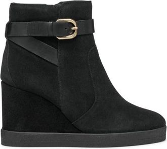 Geox Damen D ELIDEA Wedge A Ankle Boot, Black, 41 EU