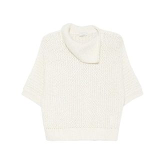 PESERICO Maille col rond - Femme - Pulls - Blanc - Taille: 40 FR