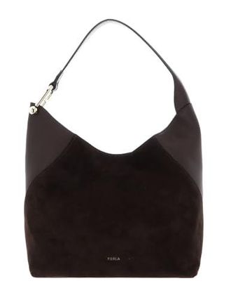 Furla Cuir sac &agrave; &eacute;paule Lara Hobo Bag Espresso marron fonc&eacute;