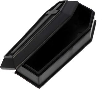 Exceart Halloween Sarg Box Kreative Halloween Sarg Decor Und Halloween Sarg Handwerk Sarg Ornament Sarg Box Container für Halloween (Schwarz)