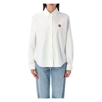 Kenzo Femme, Blouses et Chemises, Blanc, Taille: 42 FR Boke Flower Shirt