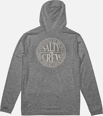 Salty Crew Global Hood Sunshirt Longsleeve Lycra charcoal