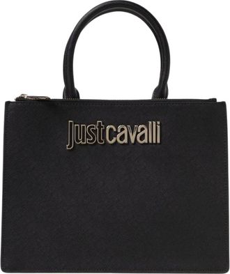 Just Cavalli Femme, Sacs, Noir, Taille: ONE Size Sac Fourre-Tout Structuré Fermeture Éclair