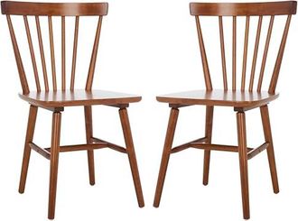 Safavieh 2er Set H&ouml;lzernes Esszimmerst&uuml;hle, Braun