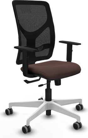 Piqueras y Crespo Gepolsterter B&uuml;rostuhl mit 1D-Armlehnen, h&ouml;henverstellbare Lendenwirbelst&uuml;tze, ausgestattet mit Syncro/Traslack und Schneideschaum, mit Rollen von 65 