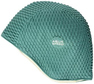 Aqua Speed Bombastic Badekappe f&uuml;r Herren, Latex, Gr&uuml;n, Einheitsgr&ouml;&szlig;e