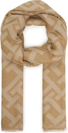 Tommy Hilfiger Schal Tommy Hilfiger Th Monogram Heavy Scarf AW0AW18051 Beige