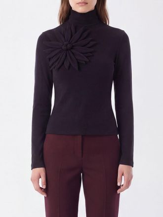 Farm Rio Slim-Fit-Jersey-Rollkragenpullover 3D Flower mit Blumenapplikation