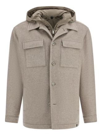 Boggi Milano Gef&uuml;tterte Hemdjacke - Nude