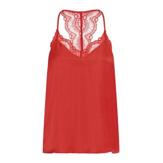 Cream &Auml;rmellose Tops - - Tops - Damen - Rot - L