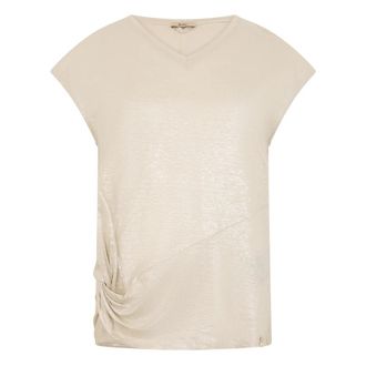 Herno Leinen-T-Shirt - - Blouses & Shirts - Damen - Beige - M