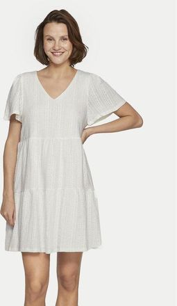 Vila Sommerkleid Libre 14095564 &Eacute;cru Regular Fit