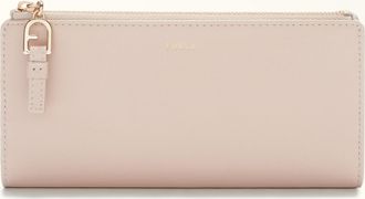 Furla Nuvola Klassisches Portemonnaie Xl Azalea Rosa Claris Lux-kalbsleder Mit Intarsie Damen