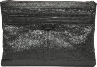 Balenciaga Sac pochette Pre-owned - Femme - Pre-owned - Noir - Taille: ONE Size
