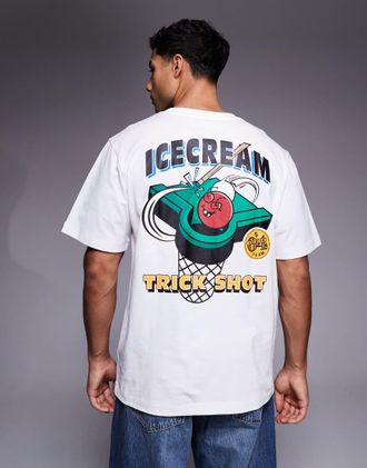 Icecream Trick Shot - T-Shirt in Wei&szlig;