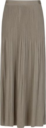 Giorgio Armani Femme, Jupes, Beige, Taille: 38 FR Jupe Maxi Pliss&eacute;e