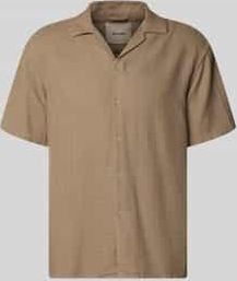 Only & Sons Regular Fit Freizeithemd aus Viskose-Leinen-Mix Modell LATHAM