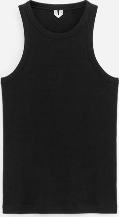 Arket Rippentr&auml;gerhemd Mit Racerback -Schwarz