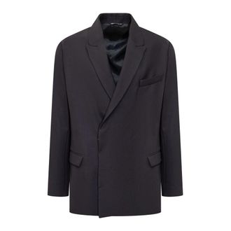 Costumein Eleganter Blauer Doppelreihiger Blazer - - Jackets - Herren - Blau - L