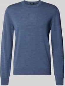 Maerz Strickpullover aus Schurwolle mit Label-Detail