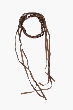 Dsquared2 Solid Woven Leather Belt size One Size