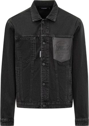 Dsquared2 Homme, Vestes, Noir, Taille: M Veste en jean oversize