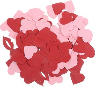Hemobllo 200 St&uuml;ck Buntes Papier Konfetti Lippen Herzform Tischdeko f&uuml;r Hochzeiten Valentinstag Party Dekoration