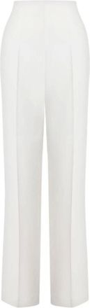 Alberta Ferretti Femme, Pantalons, Blanc, Taille: 38 FR Tailored Stretch Cady Suit Pantalons