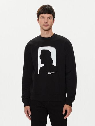 Karl Lagerfeld Sweatshirt 245D1807 Schwarz Regular Fit