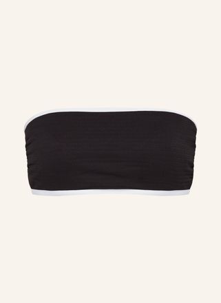 Seafolly Bandeau-Bikini-Top Beach Bound schwarz