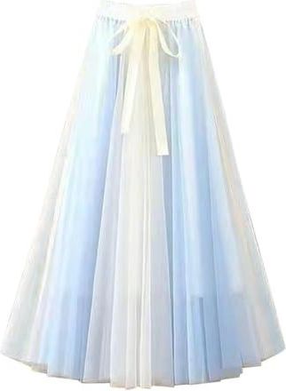 Generic Jupe en tulle multicouche pour femme - Maille A - Pour bal de fin dann&eacute;e, mariage - Jupe de table en tulle pour tables rectangulaires - 1,8 m, blanc, 