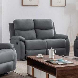 M&S Collection M&s - Canap&eacute; de relaxation manuel 2 places en pu anthracite - zolara