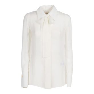 Elisabetta Franchi Femme, Blouses et Chemises, Blanc, Taille: 38 FR Camicia