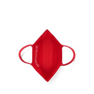 Anine Bing Embroidered Logo Canvas Tote Bag - Red