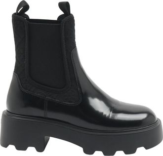 Tory Burch Femme, Chaussures, Noir, Taille: 36 EU T Monogram Chelsea Lug Boot