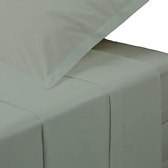 Atmosphera Atmosphera - Drap Plat - Percale - Vert - 240x290 cm