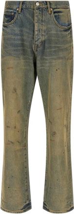 Purple Homme, Jeans, Jaune, Taille: W36 P011 Jeans Dirty Oil Repair