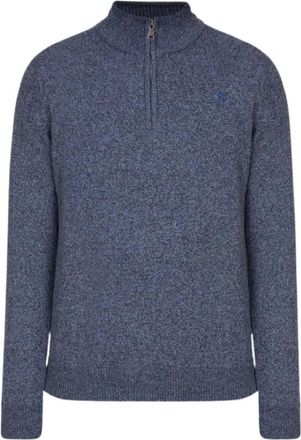 Hackett Homme, Pulls, Bleu, Taille: 2XL Lambswool Half-Zip