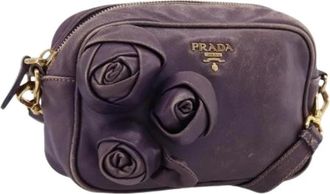 Prada Sac bandouli&egrave;re vintage Pre-owned - Femme - Pre-owned - Violet - Taille: ONE Size