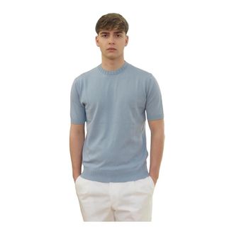 Barba Homme, Tops, Bleu, Taille: L T-shirt ras du cou
