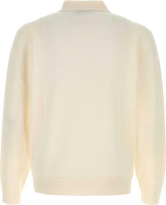 Canali Virgin Wool Blend Polo Shirt - Beige