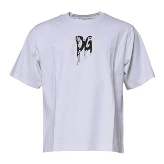 Dolce & Gabbana DG Logo Baumwoll-T-Shirt - - Tops - Herren - Wei&szlig; - L
