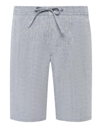 Tom Rusborg Sommerliche Leinenshorts mit Kordelzug in