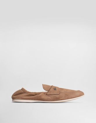 Dolce & Gabbana Slipper Aus Kalbsleder - Mann Driver Und Mokassins Brown 42.5
