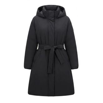 Parajumpers Lange Kapuzen-Daunenjacke - - Coats - Damen - Schwarzk - S